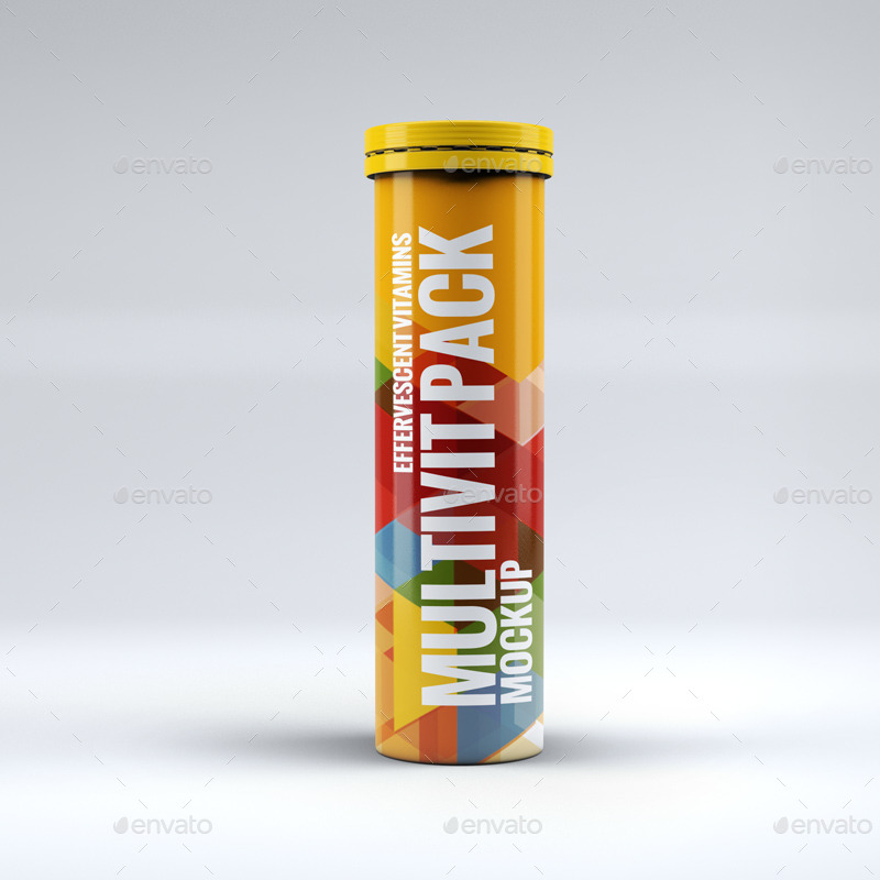 Effervescent Pills Pack Mock-Up, Graphics | GraphicRiver